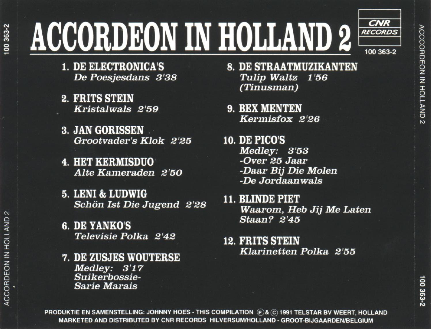 Accordeon In Holland Vol 2 : Back | CD Covers | Cover Century | Over 1. ...